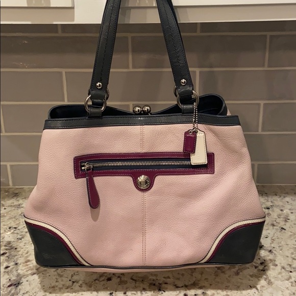 Coach | Bags | Coach Laura Carryall Large Leather Handbag | Poshmark